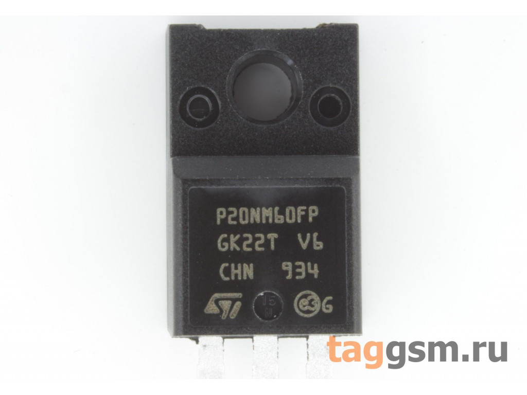 STP20NM60FP (TO-220FP) Полевой транзистор N-MOSFET 600В 20А