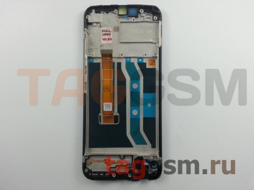 Дисплей для Realme C21Y (RMX3261) + тачскрин + рамка (черный), Full ORIG