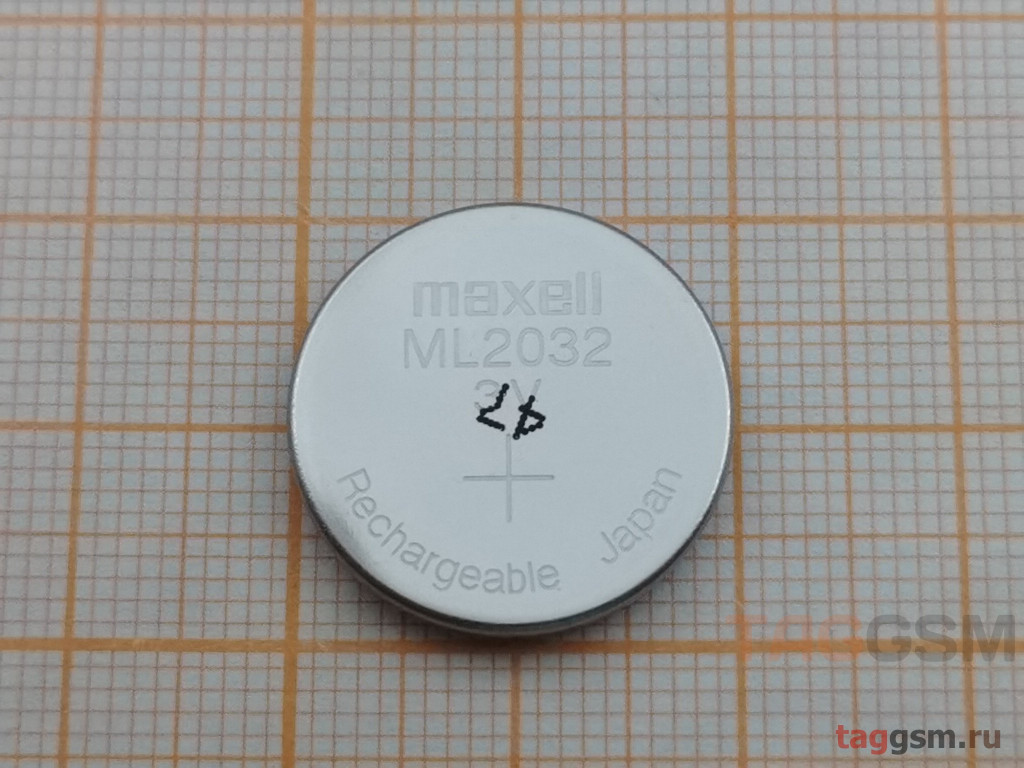 Аккумулятор ML2032 (3V) (тех.упак) Maxell