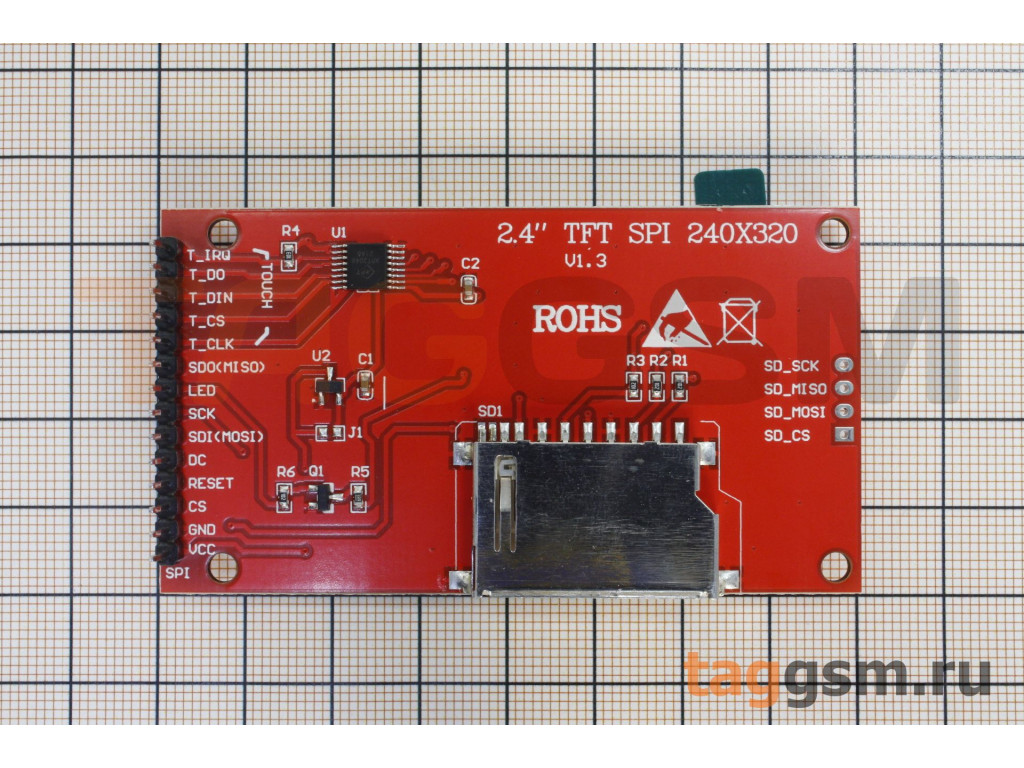 LCD TFT 2,4" Графический TFT-дисплей 240x320 с тачскрином, контроллер ...