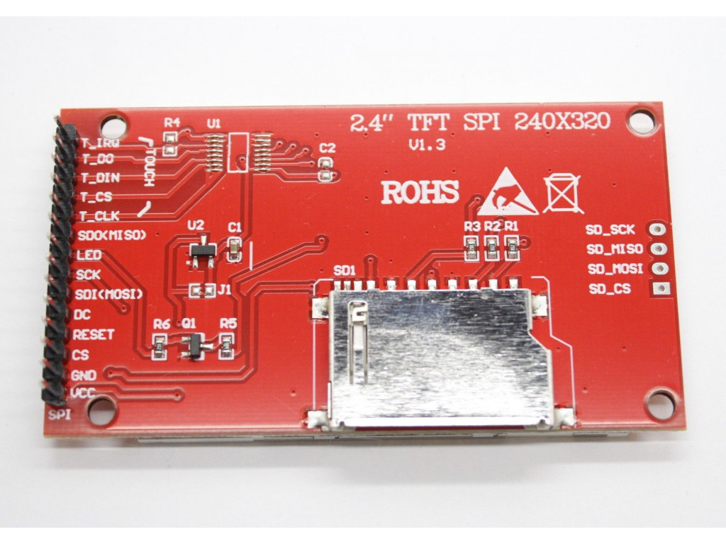 LCD TFT 2,4" Графический TFT-дисплей 240x320 с контроллером ILI9341 (RGB)